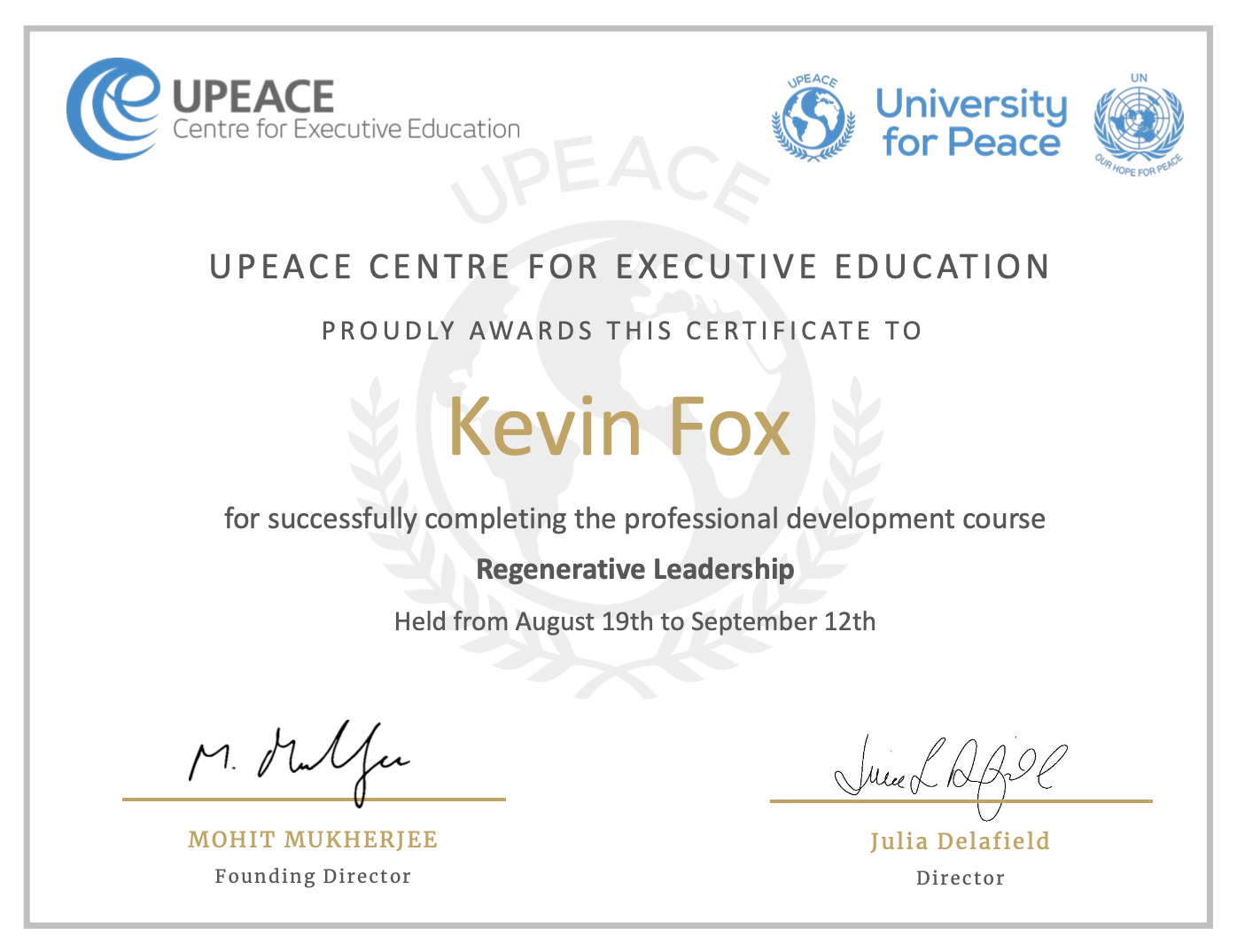 Kevin Fox – Regenerative Leadership | Kevin S. Fox